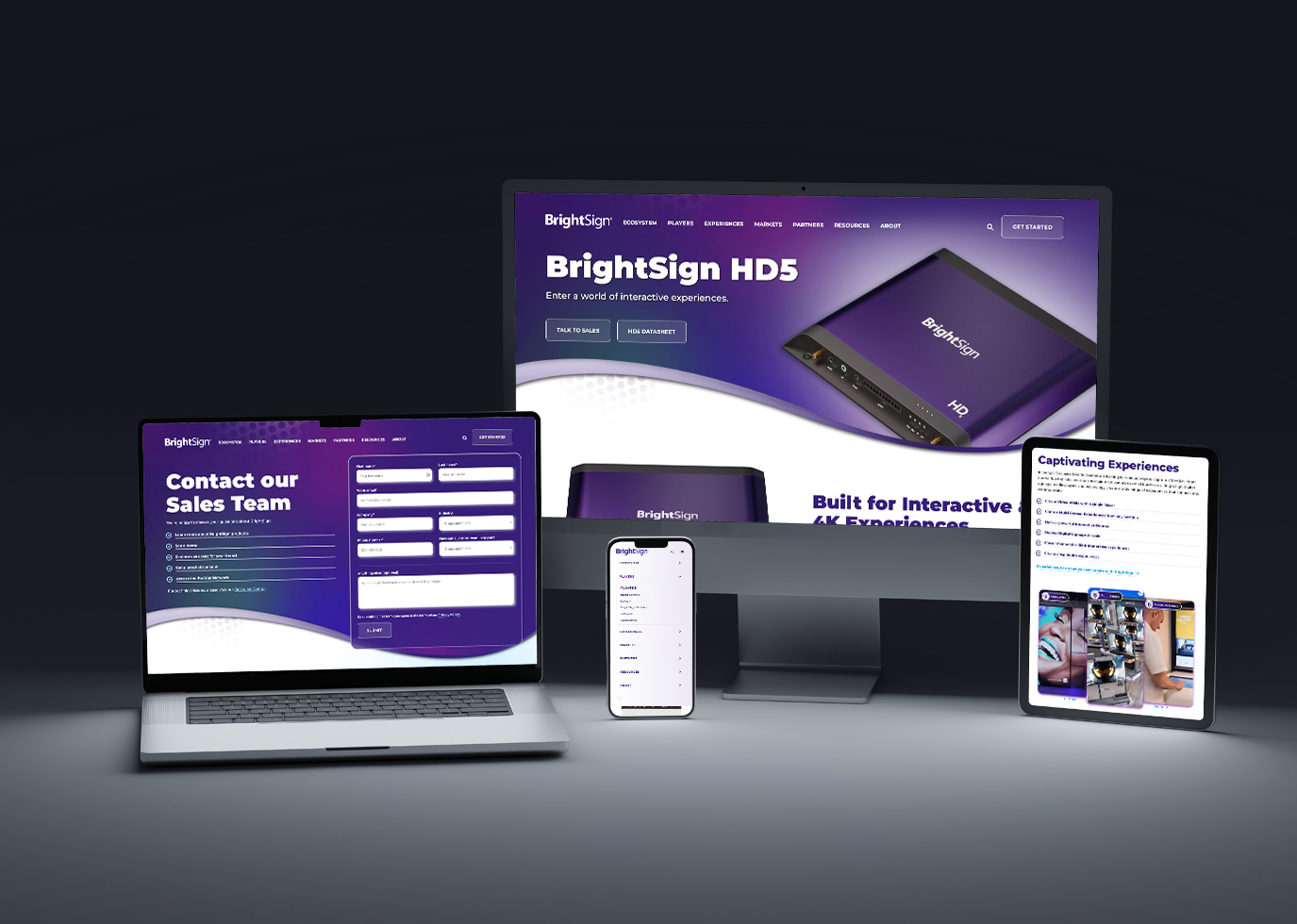 BrightSign Custom Website & Lead Gen